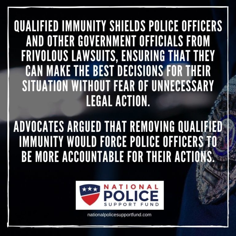 National Police Support Fund Announces New Qualified Immunity Project